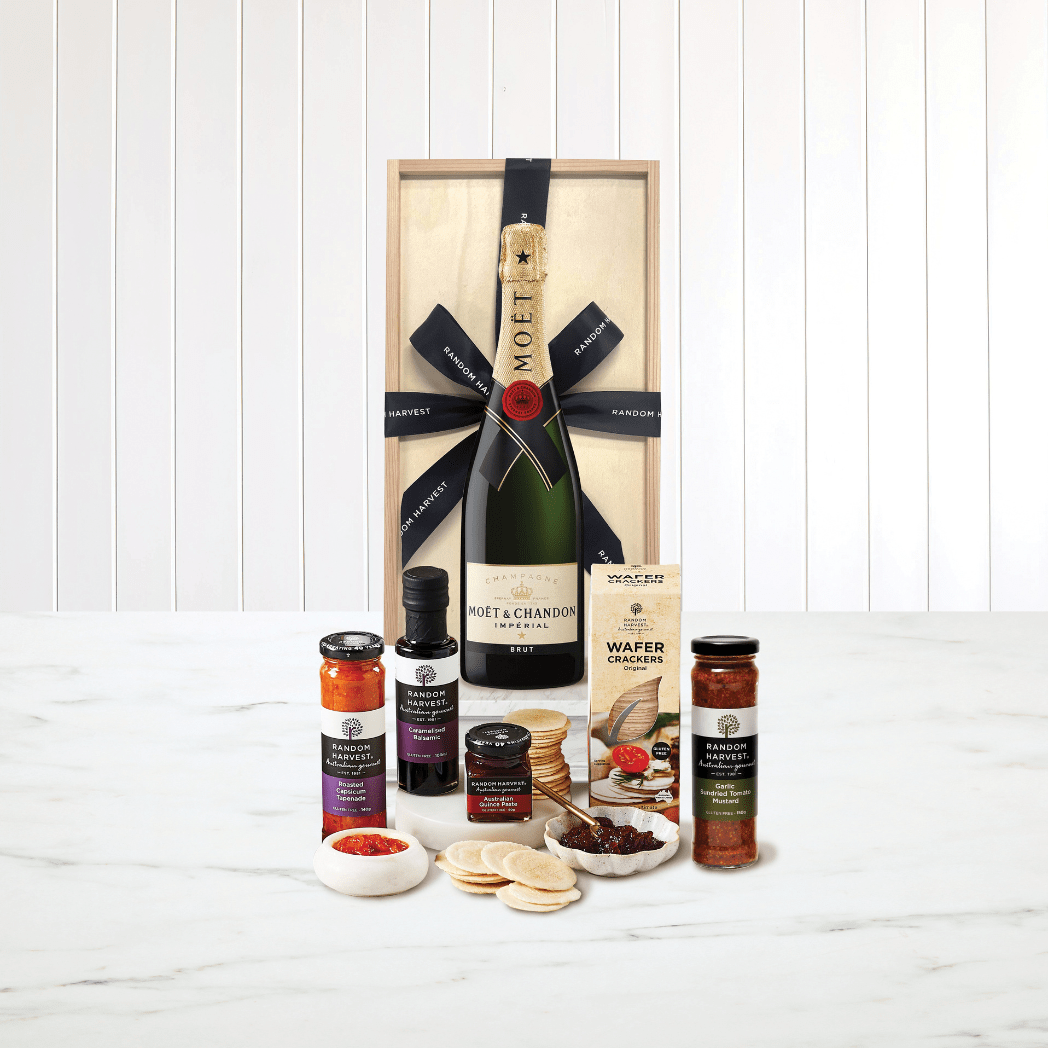 The Moët Savoury Selection Crate | Australian Made Gifts - Random Harvest