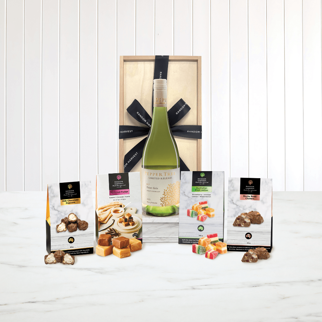 White Wine Celebrations Crate | Australian Made Gifts - Random Harvest